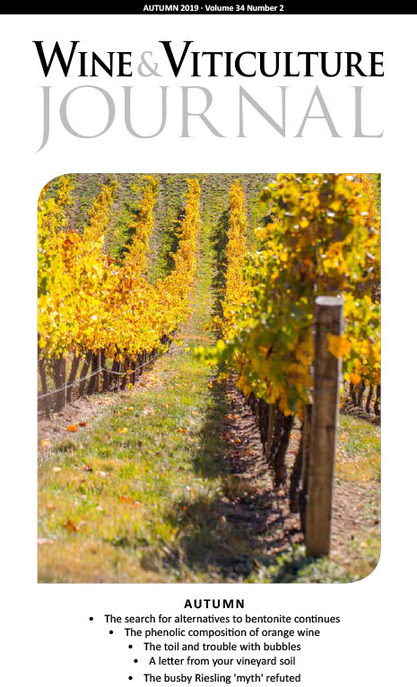 Wine & Viticulture Journal. Volume 34, No 2, 2019 - Winetitles